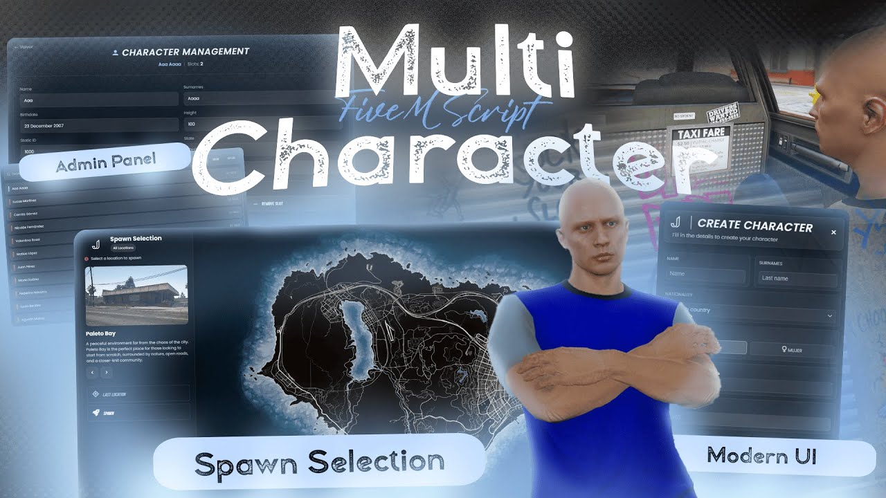 Advanced Multicharacter System | Admin Panel & Full Character Management | Esx, QB-Core & QBox