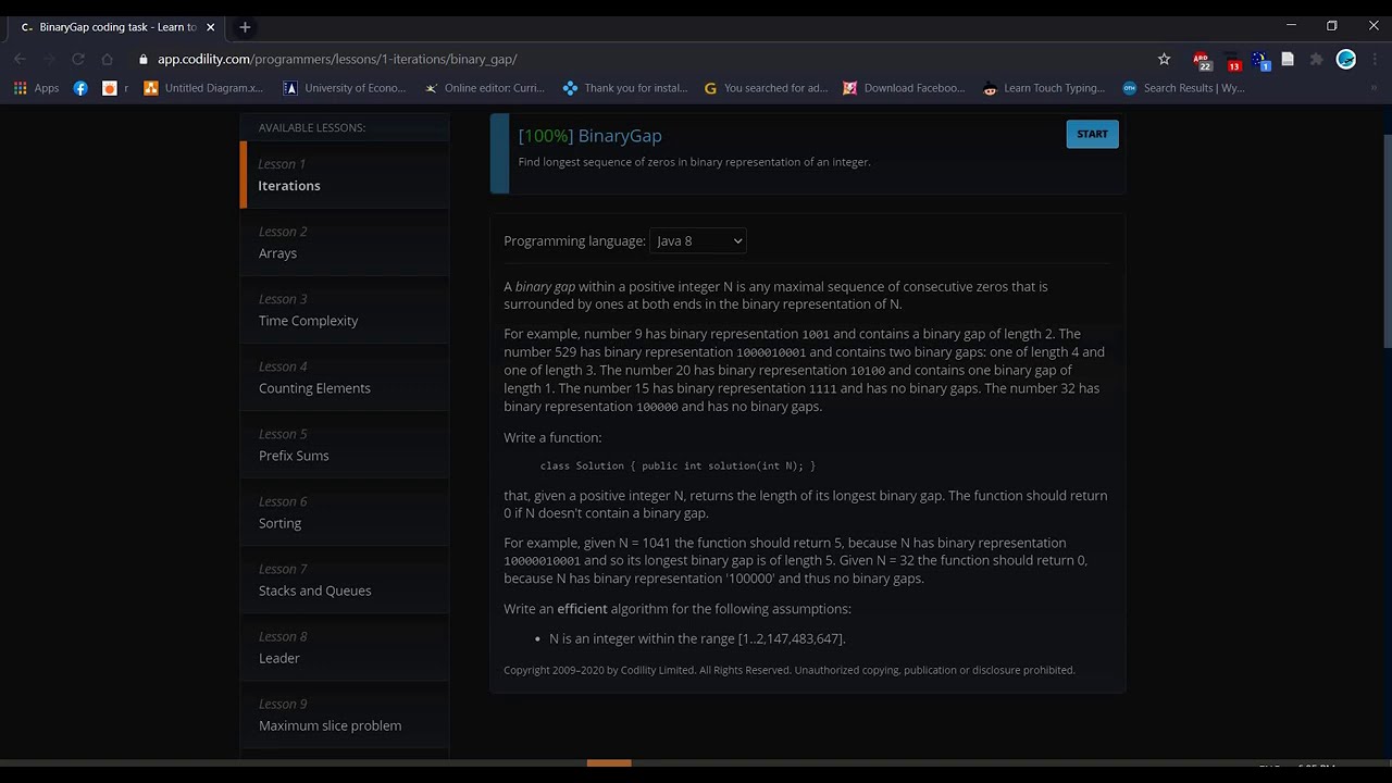 Iterations | BinaryGap Solution With Python | Codility for Programmer