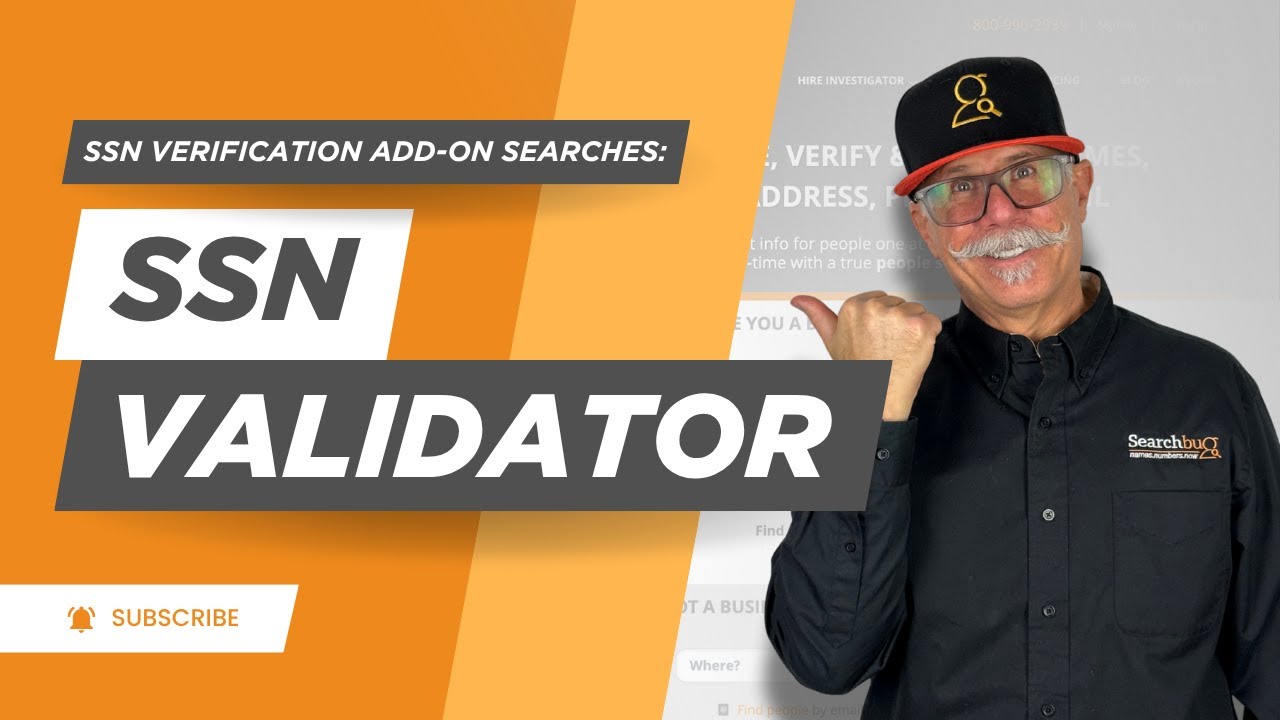 How to Use Searchbug's SSN Validator | Searchbug Tutorials