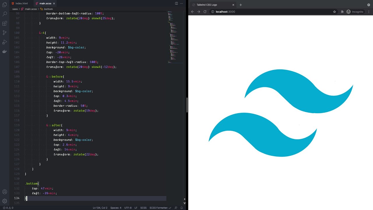 Pure CSS Tailwind CSS Logo