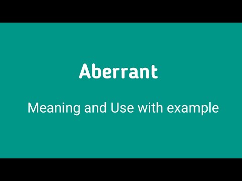 Aberrant meaning in urdu and hindi