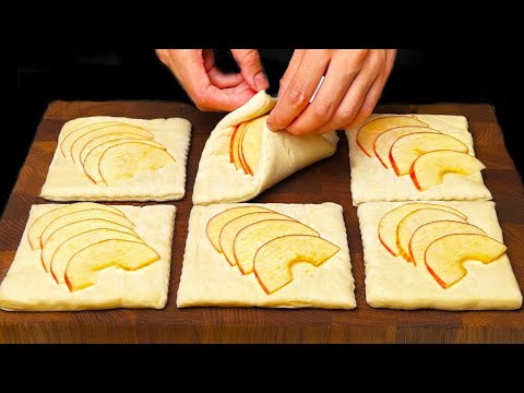 The famous recipe that pastry chefs keep secret: puff pastry, apples and strawberries!