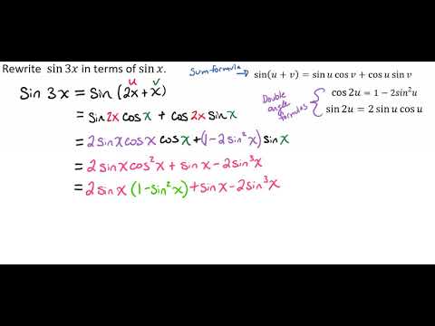 Deriving a Triple Angle Formula Using sin 3x