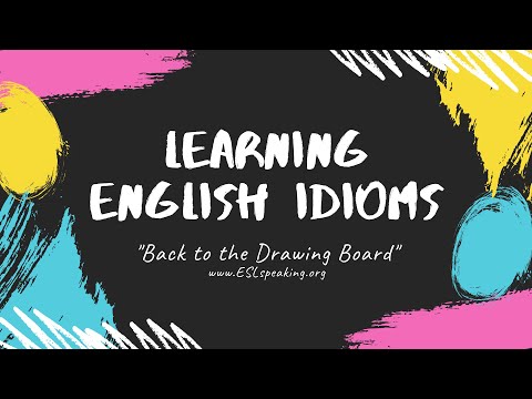 Back to the Drawing Board (A Popular English Idiom) | Learn American English in 1 Minute a Day