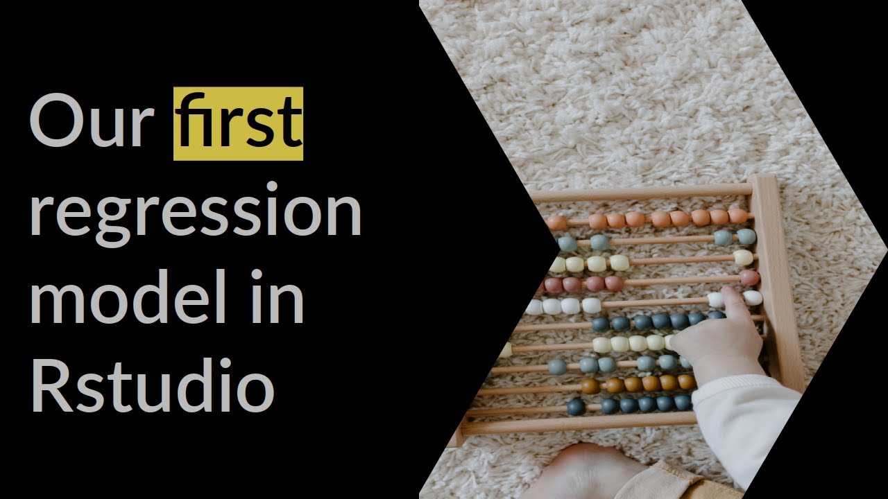 Our first regression model in Rstudio