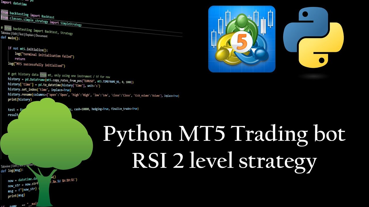 RSI 2 level strategy using python and metatrader – Orchard Forex