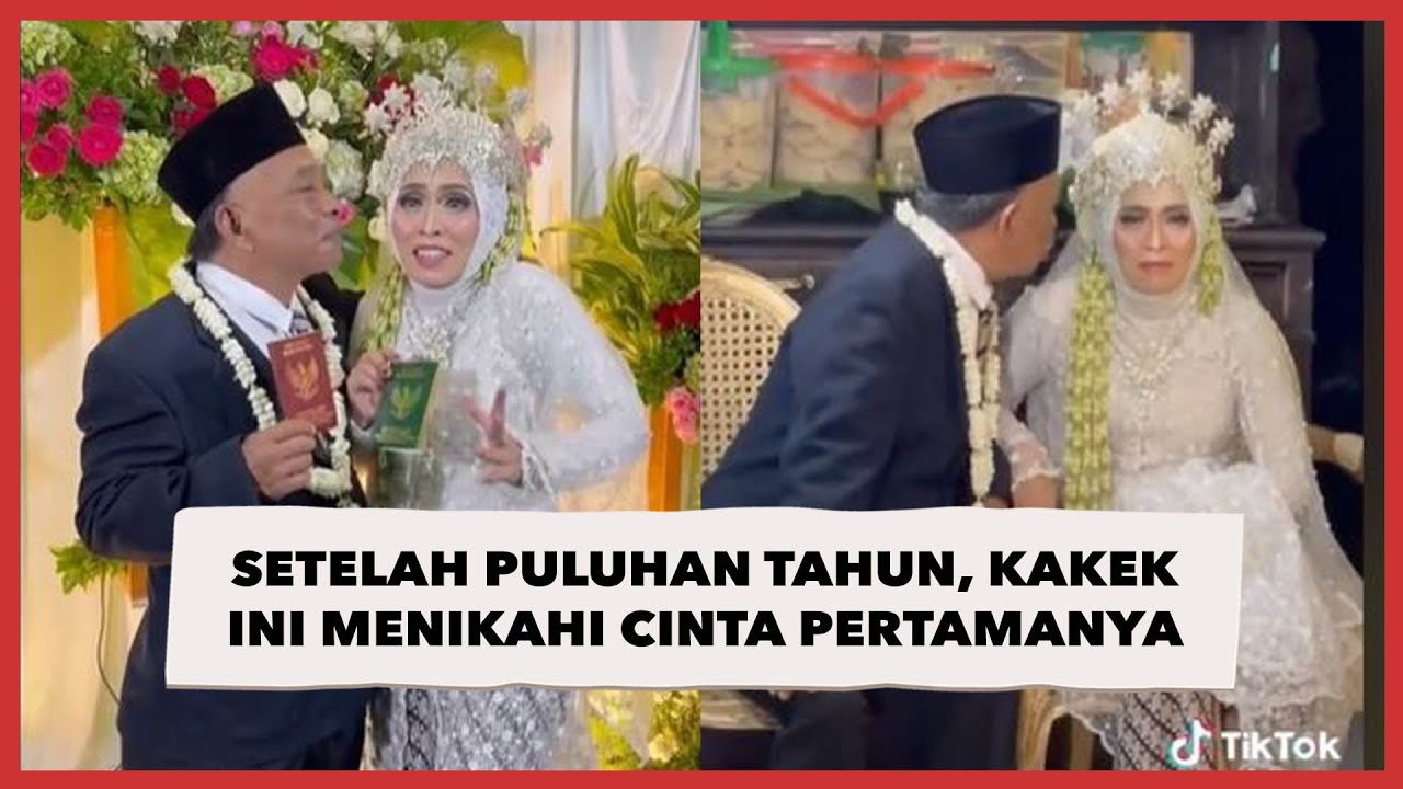 Haru! Penantian Puluhan Tahun Berbuah Manis, Kakek Ini Akhirnya Menikah dengan Cinta Pertamanya