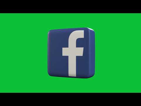 Royalty Free Social Media Facebook Icon Green Screen |Copyright Free Social Media Icons Green Screen