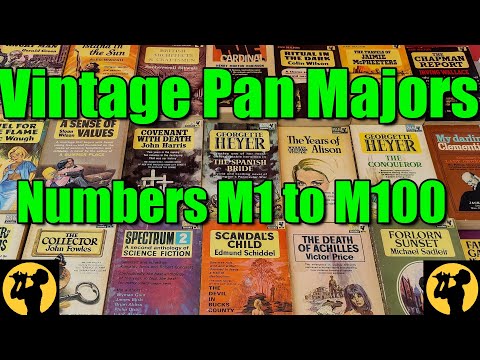 Vintage Pan Books - Pan Major Paperbacks - Books M1 To M100 - The Pan Bricks!