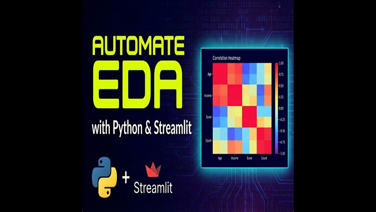 Build a Complete EDA Web App with Streamlit & Python | Automated Exploratory Data Analysis