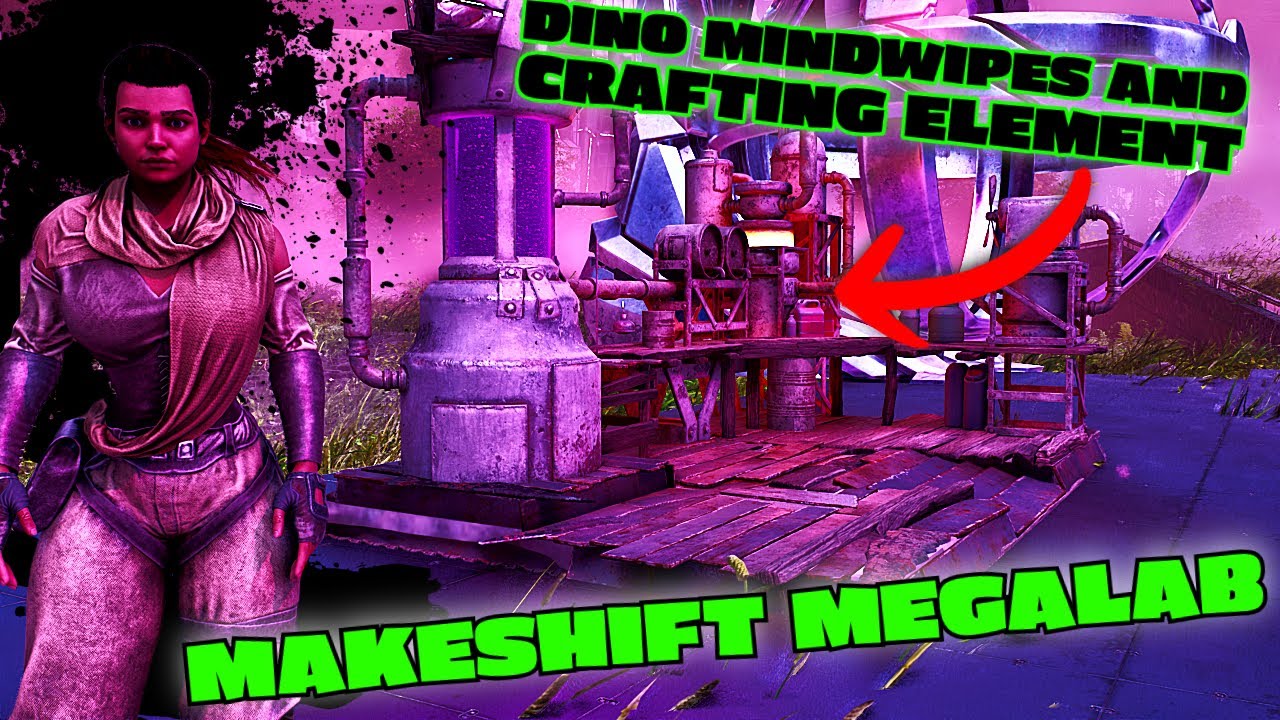 MAKESHIFT MEGALAB!!! MAKE ELEMENT and DINO MINDWIPES!!! Extinctions Newest Item!
