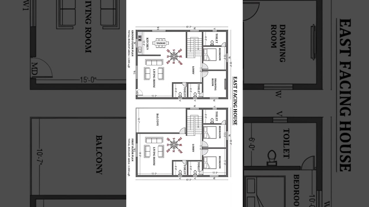 30x40 duplex house | 30 by 40 house design | 30*40 house plan #housedesign #homedesign #shorts