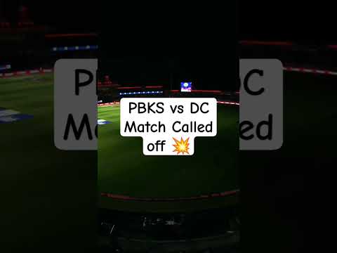 IPL 2025: PBKS vs DC Match Called off 💥 #pbks #ipl2025 #ipl
