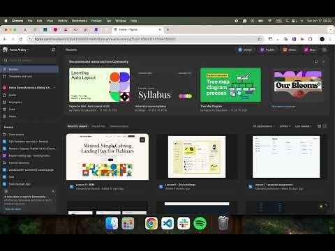 Favourite a Figma file and open it in the VSCode Figma Plug in