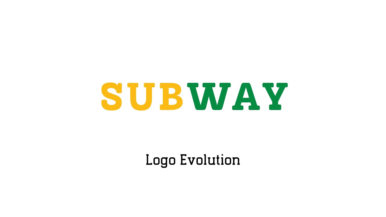 Logo History - Subway Logo Evolution