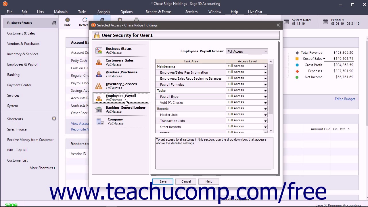 Sage 50 2018 Tutorial Setting Up Security and Creating Users Sage Training