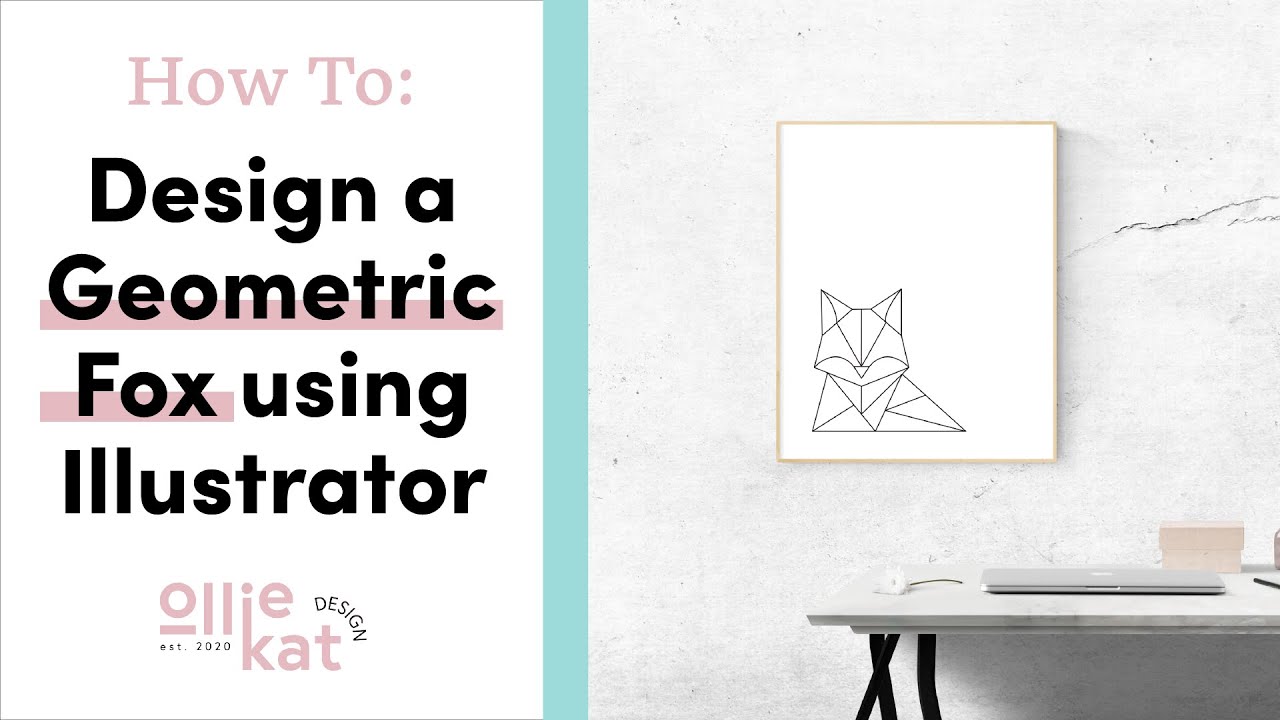 How to Design a Geometric Fox using Adobe Illustrator | Graphic Design Tutorial