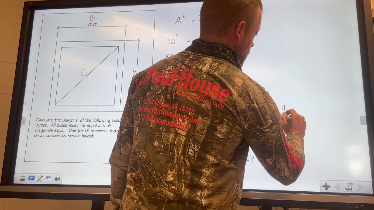 Calculate building diagonals