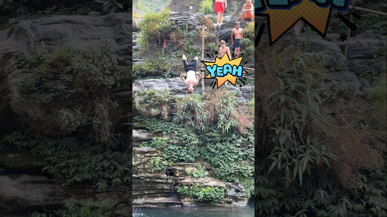 would you do the same - Ha Giang loop  #waterfall #travel #nature #cliffjumping #adventure