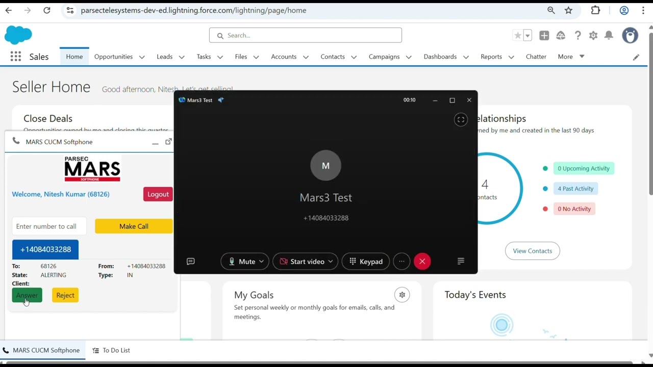 Cisco Webex Calling Connector for Salesforce CRM