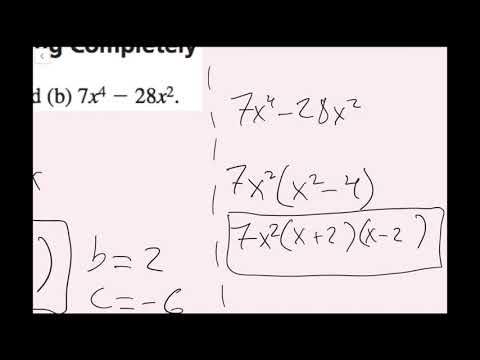 Factoring Polynomials Completely (7.8 - Big Ideas Math - Algebra 1)