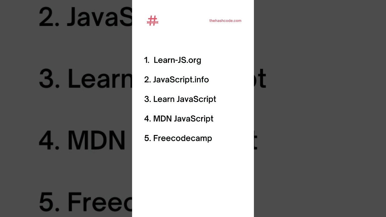 14 Best Resources to Learn Javascript for Beginners in 2024 #css #javascript #html #nodejs #reactjs