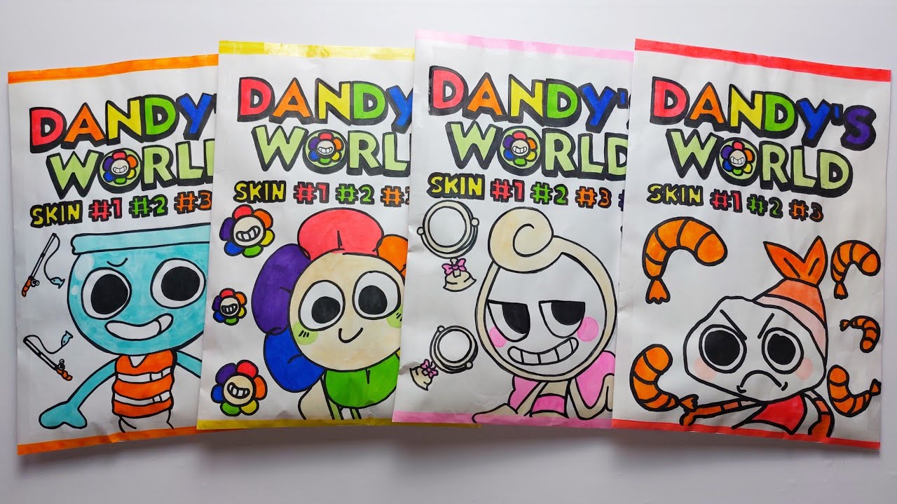 🌼 DANDY'S WORLD BLIND BAGS unboxing! asmr | satisfying [Paper DIY]