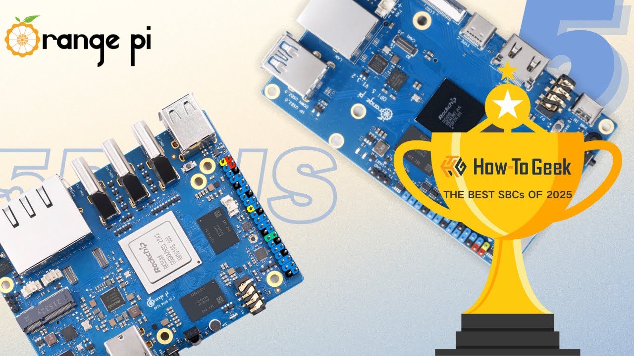 Orange Pi 5 PLUS & Orange Pi 5 Have Been Named Best SBCs of 2025 by HOWTOGEEK