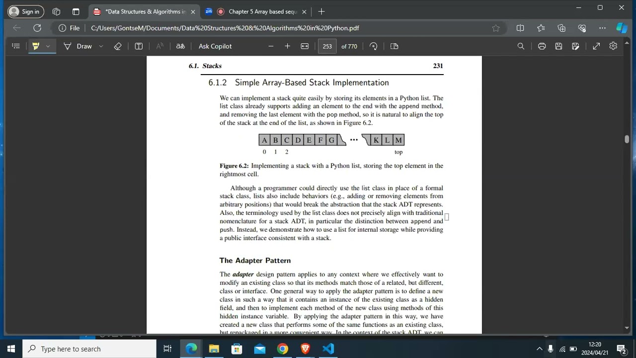 Part 1 Chapter 6 Stacks Queues and Dequeue