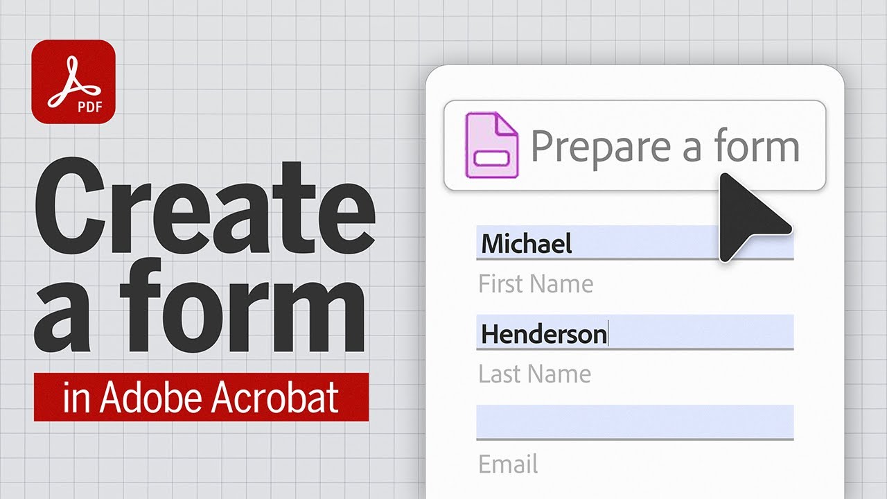 Learn how to create an interactive PDF form in Adobe Acrobat