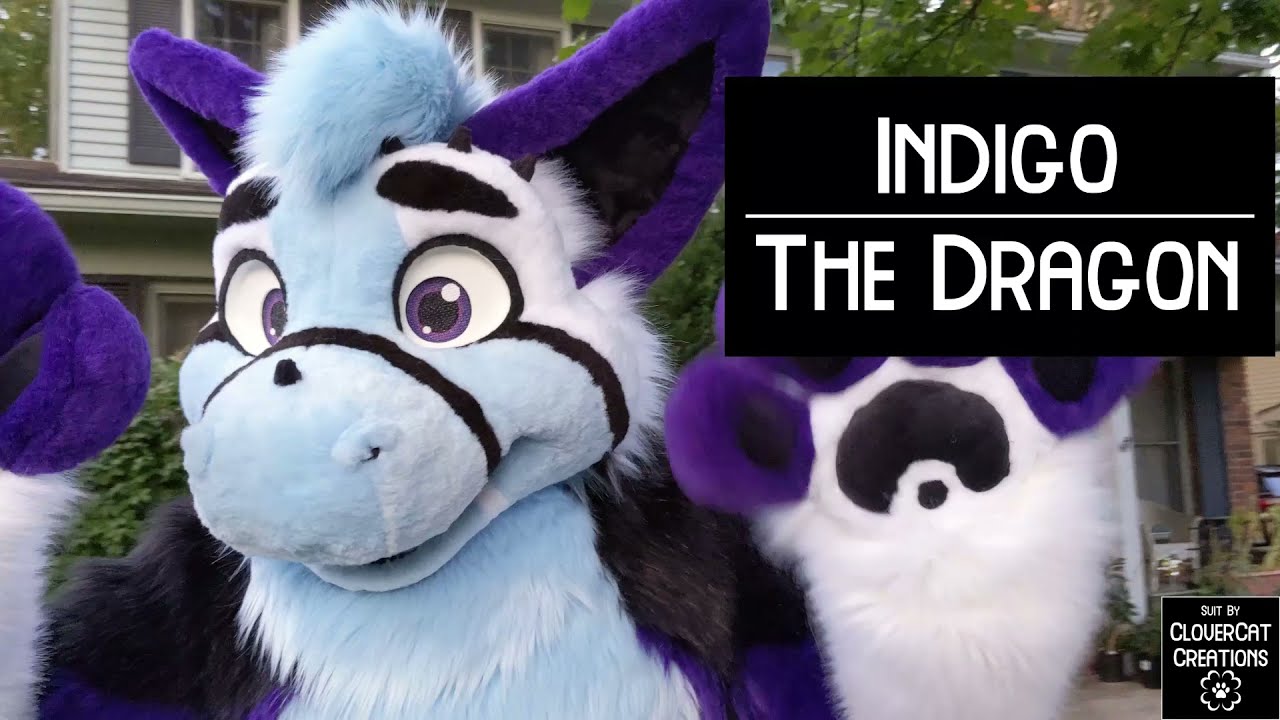 Indigo the Dragon - Suit by CloverCat Creations