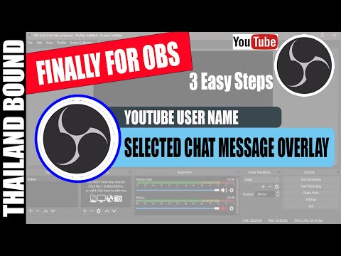 OBS How To Show a Chat message on OBS from YouTube on a Live Stream