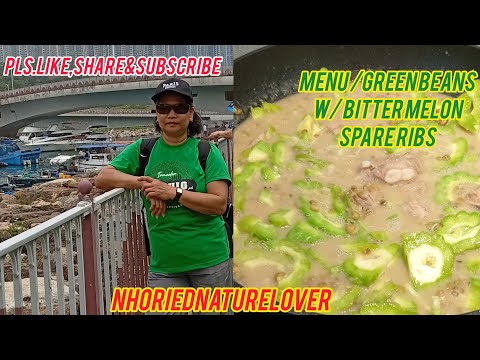 Cooking Green Beans Filipino Menu with Bitter Melon