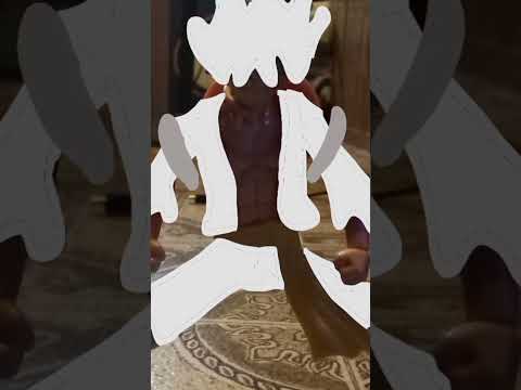 (warning-its cringe and bad) gear 5 luffy transformation with the anime heros luffy figure.