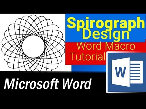 شرح How to create Spirograph Designs in Microsoft Word using Word Macros or VBA معتمد - منصة معارف