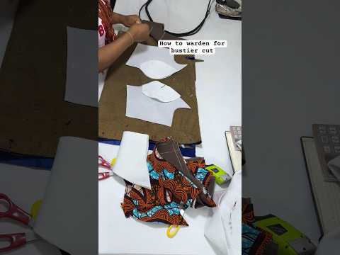 How to cut warden for bustier #youtubemadeforyou