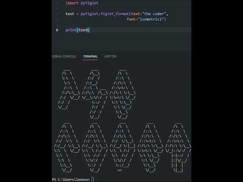 ASCII Art in python