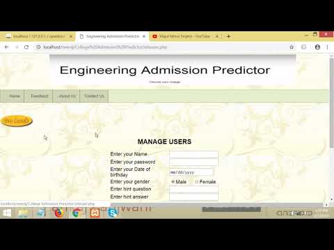 Learn College Admission Predictor PHP MYSQL | By Pankaj Panjwani - Mind ...