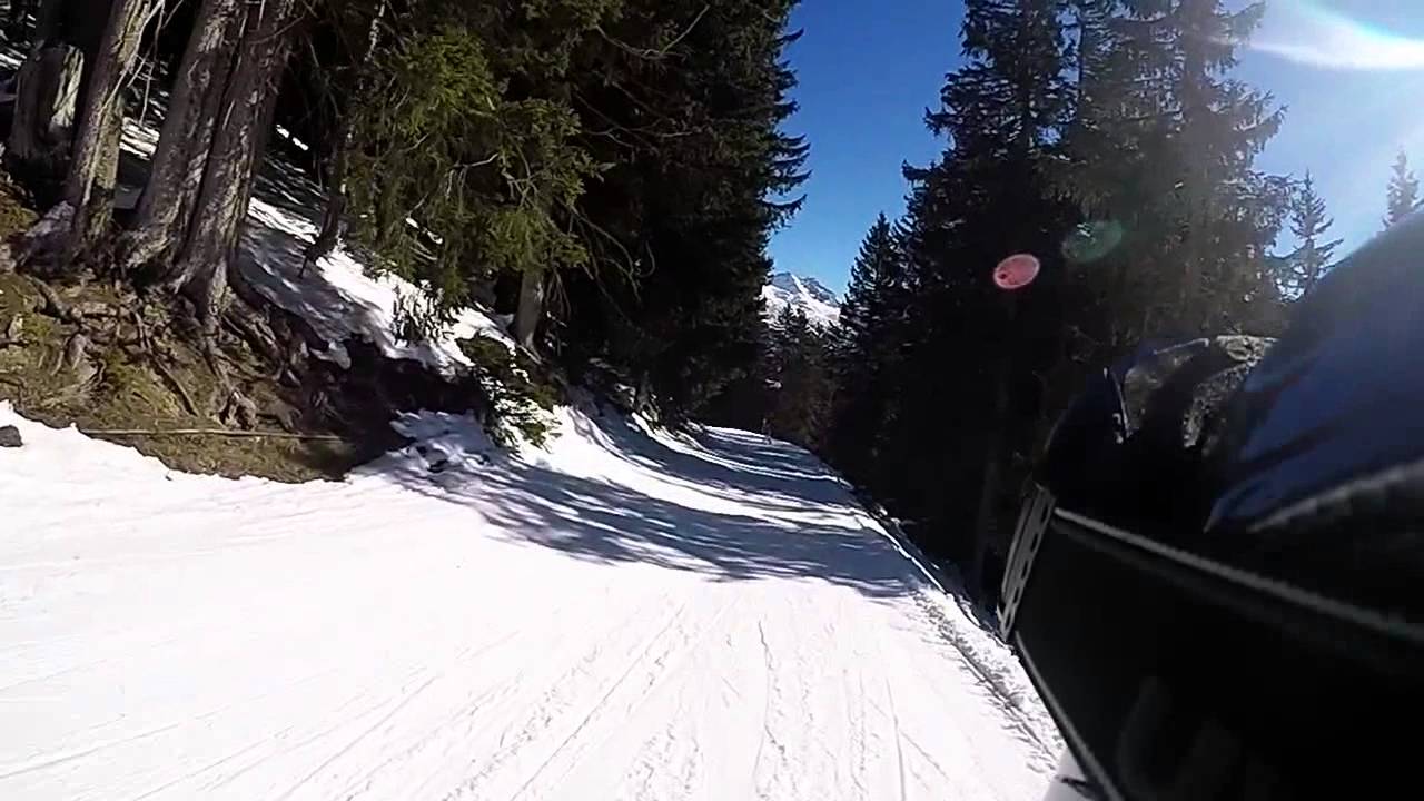 Dalafdaling Walmendingerhorn Kleinwalsertal voorjaar 2015
