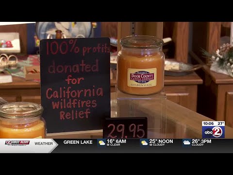 Door County Candle Company selling ‘Golden State’ candles for LA wildfire relief