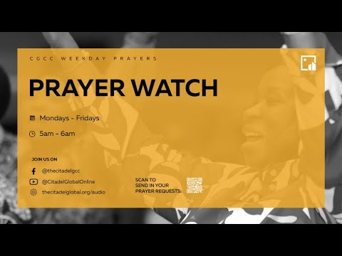 Join us for Thursday morning prayers!!! w/ Elder Adewale Adelowo