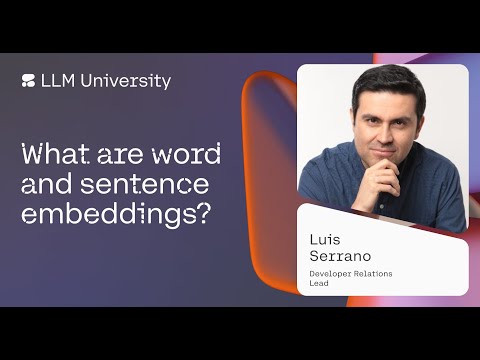 What Are Word and Sentence Embeddings?