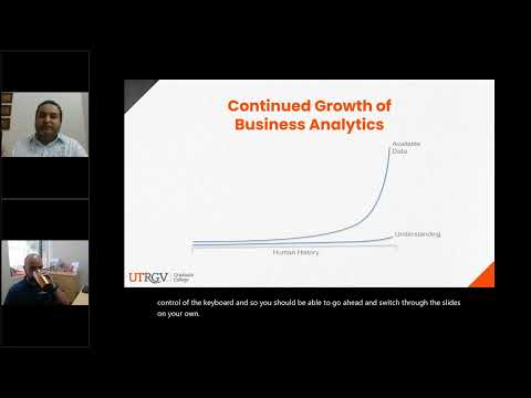UTRGV MS in Business Analytics & Healthcare Analytics Specialization Webinar