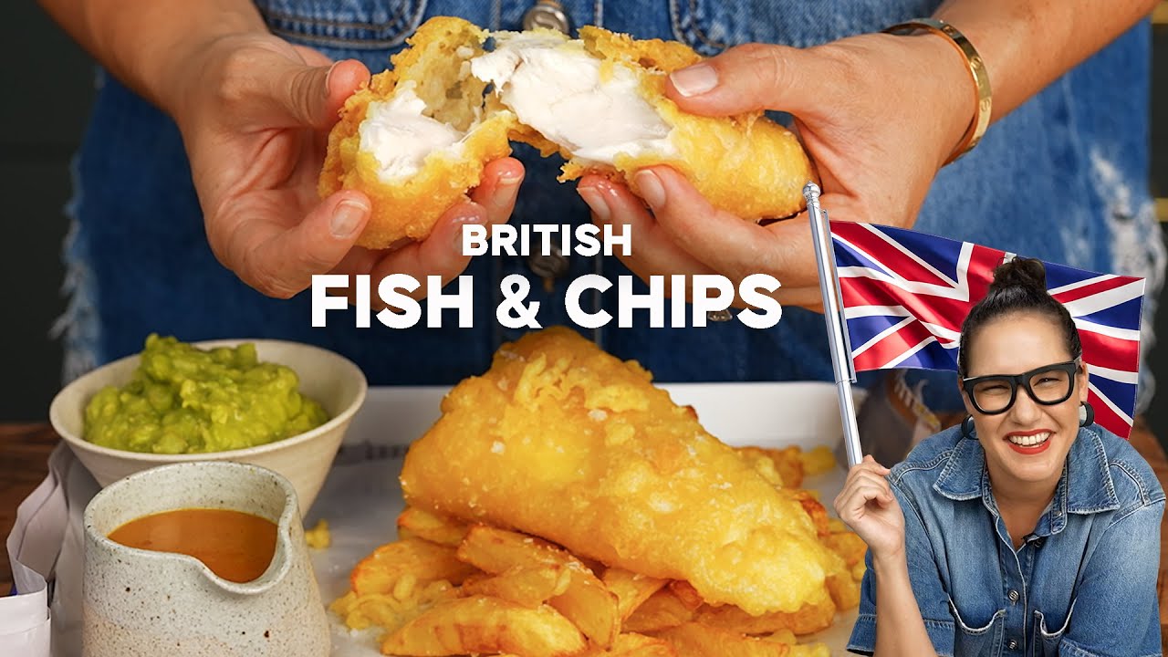 BRITISH fish & chips! Mushy Peas..Curry Sauce...It's On! | Marion’s Kitchen