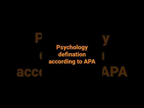 American Psychological Association define what is psychology