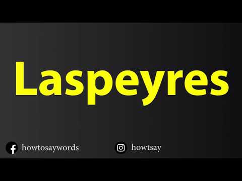 How To Pronounce Laspeyres