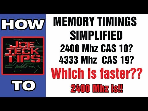 Memory Timings Simplified | How to Pick the correct RAM | JoeteckTips