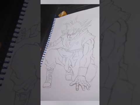 GOKU DRAWAING EASY #artwork #drawing #drawingtutorial