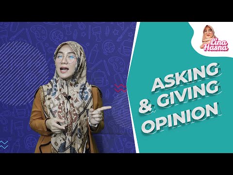 Cara Asyik Belajar Asking and Giving Opinion. Materi Bahasa Inggris kelas 6 SD.