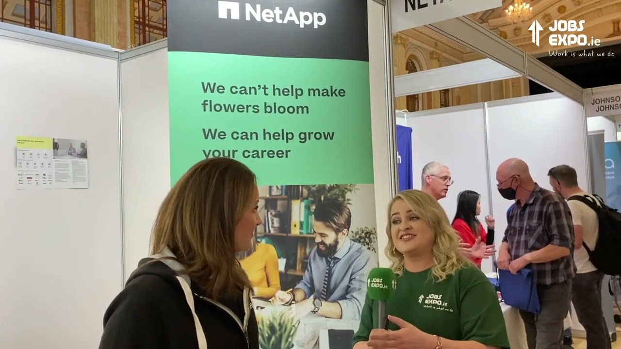 NetApp exhibiting at Jobs Expo Cork, 14th May, 2022